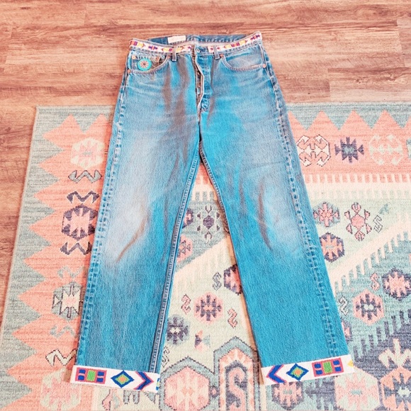 Levi's | Jeans | Levis Vintage Embellished Rare Jeans Made In Usa ...